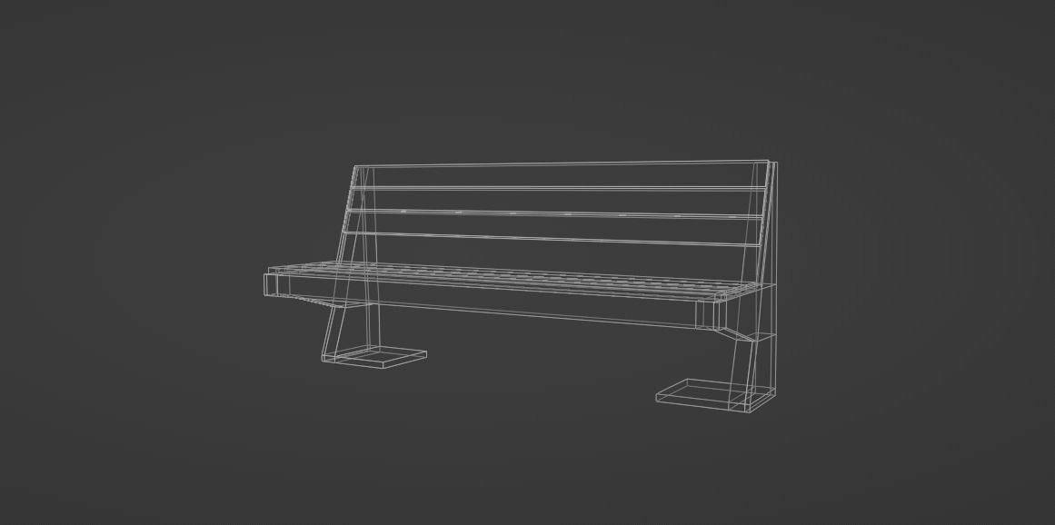 Outdoor benches free VR / AR / low-poly 3D model | CGTrader