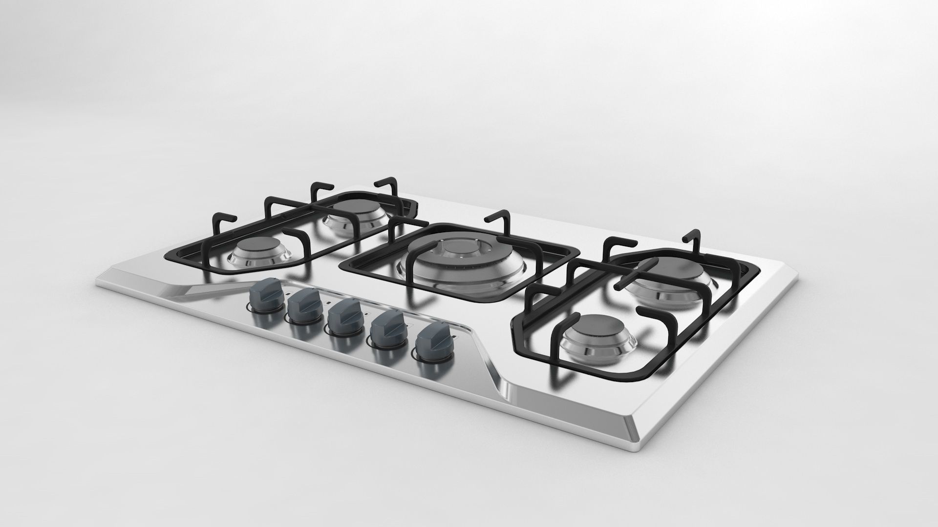 Gas Hob Cooktop 3D model | CGTrader