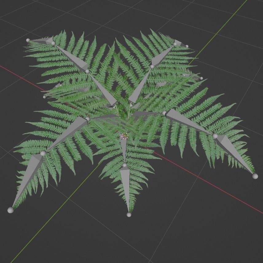 3D model Small Fern Rigged VR / AR / low-poly | CGTrader