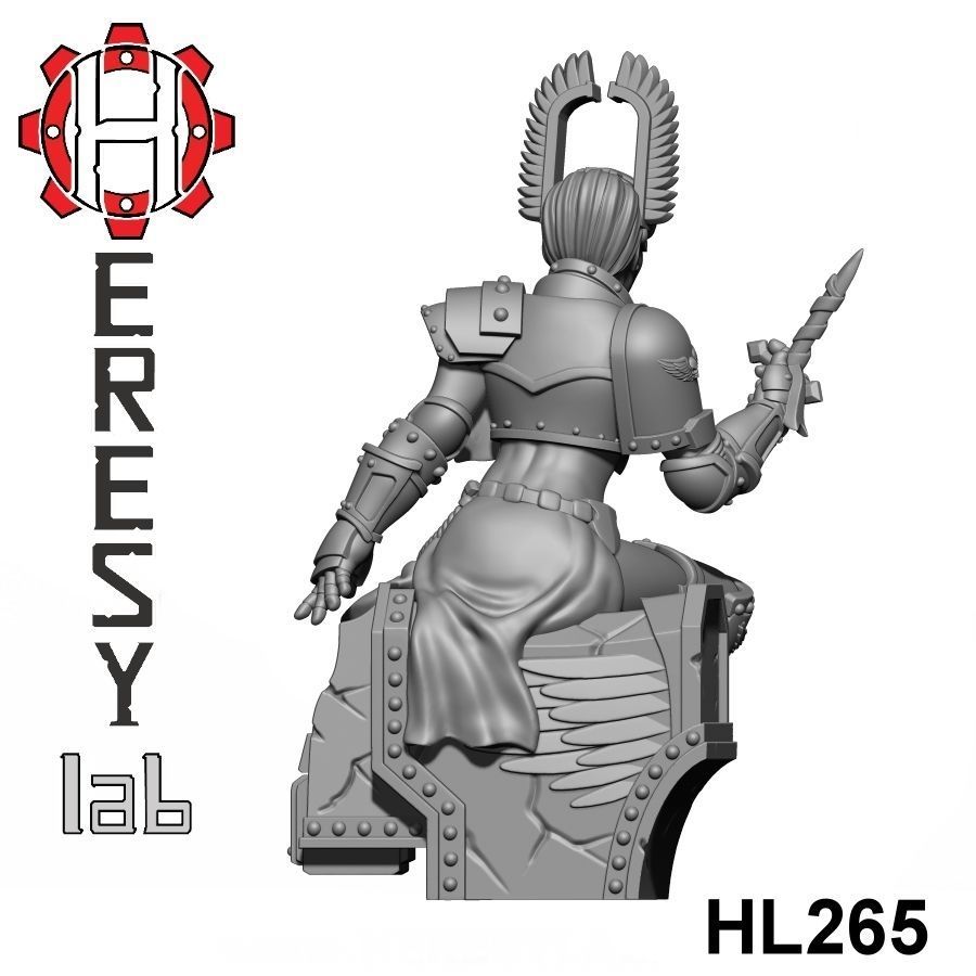 Heresylab HL265 - Sci Fi Female Dark Angel Guard Pin-Up 3D model 3D ...