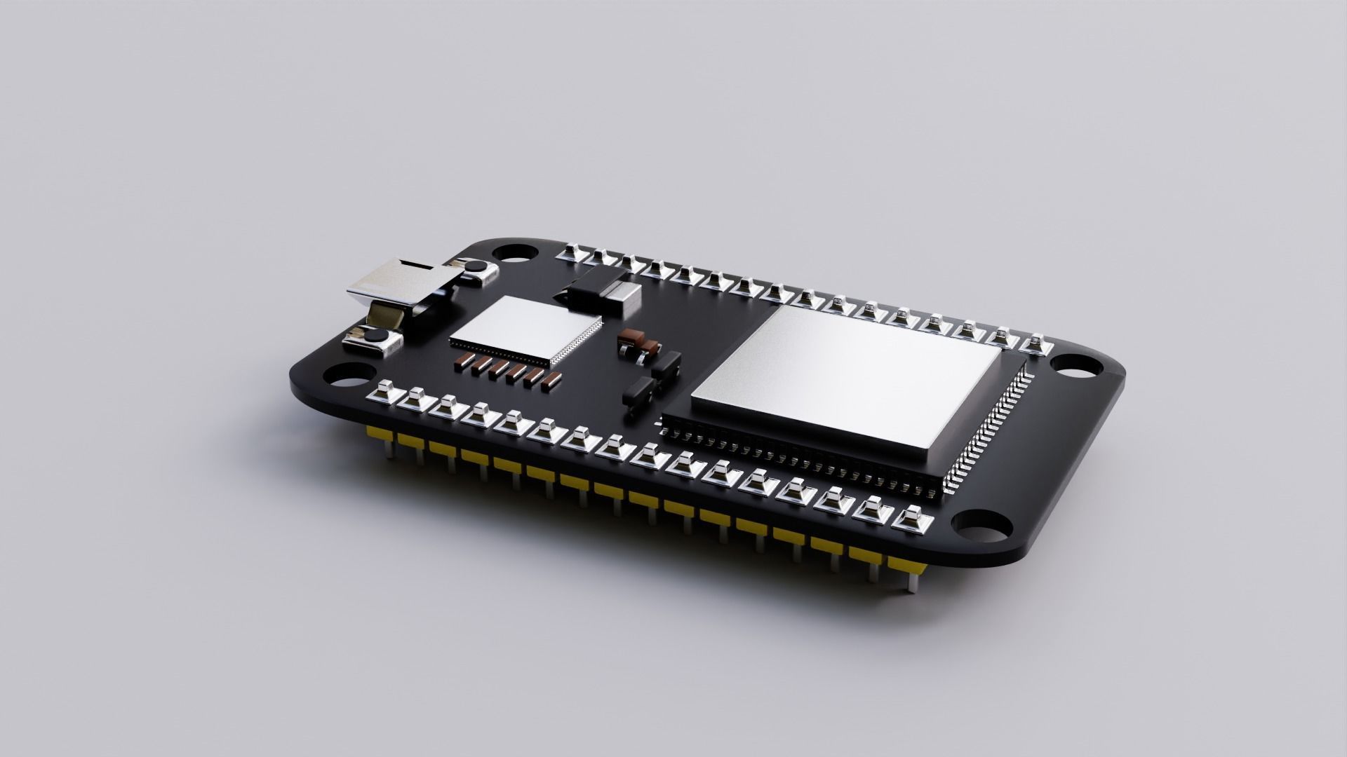 ESP32 chip 3D model | CGTrader
