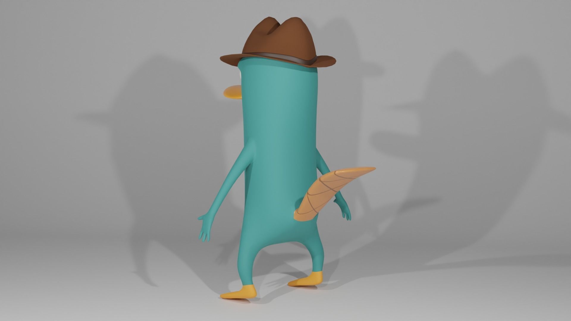 3D model Perry The Platypus VR / AR / low-poly | CGTrader