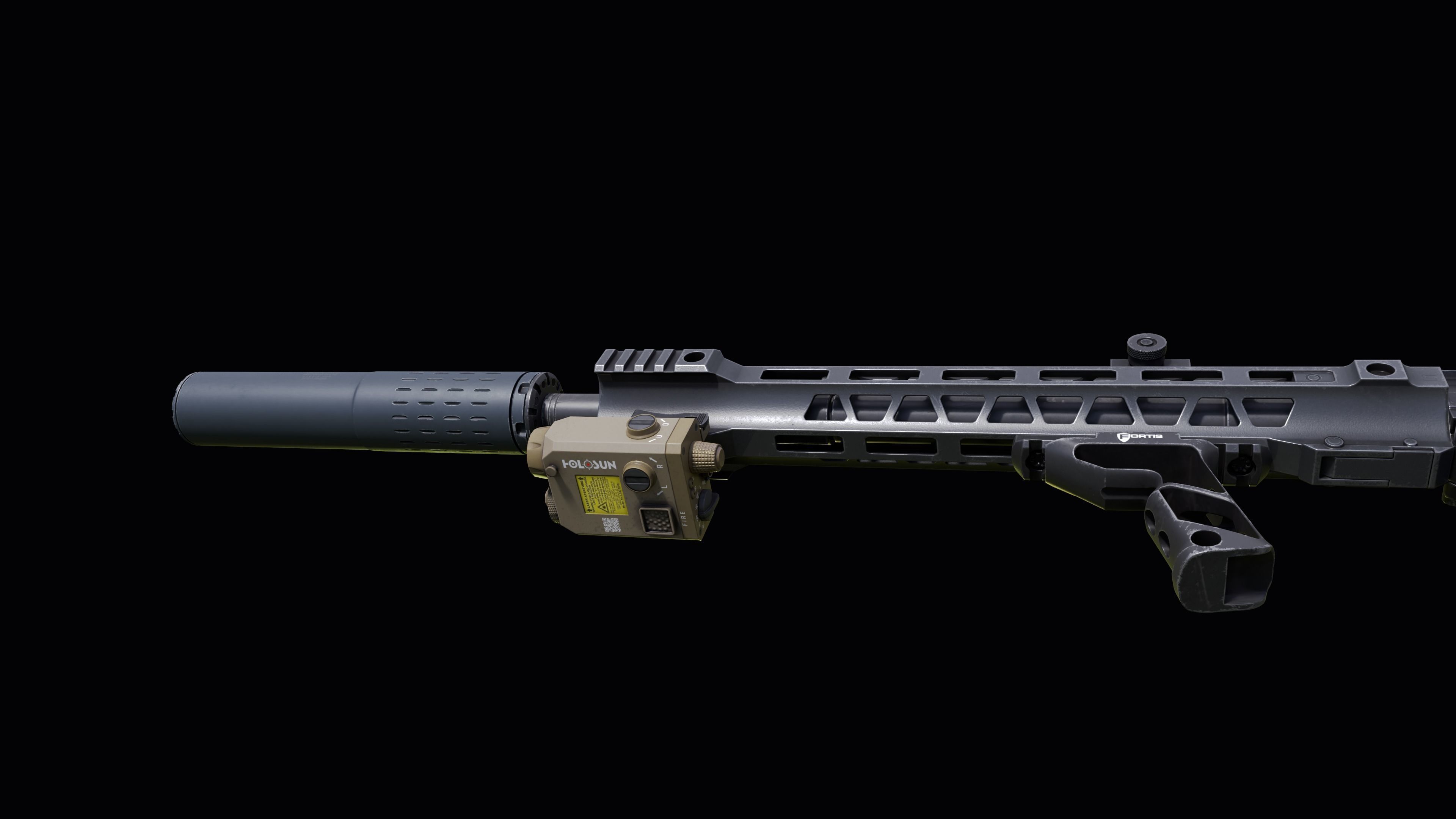 3D model Custom Colt M4A1 assault rifle VR / AR / low-poly | CGTrader