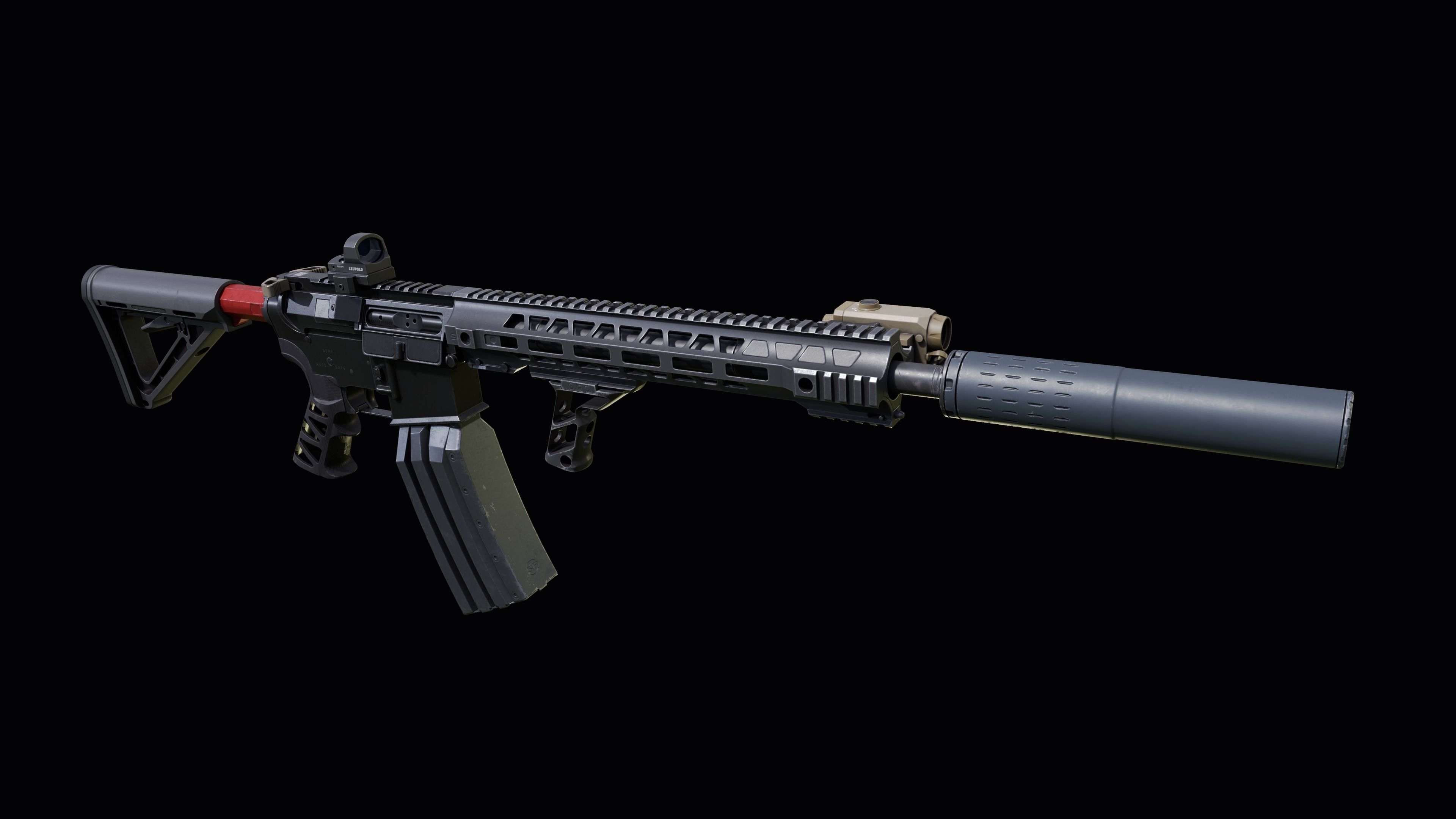 3D model Custom Colt M4A1 assault rifle VR / AR / low-poly | CGTrader