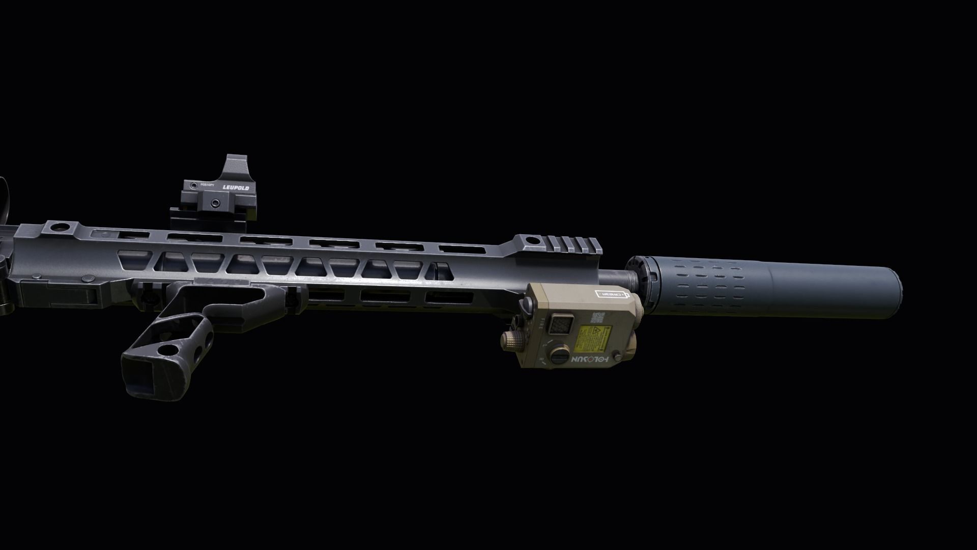 3D model Custom Colt M4A1 assault rifle VR / AR / low-poly | CGTrader