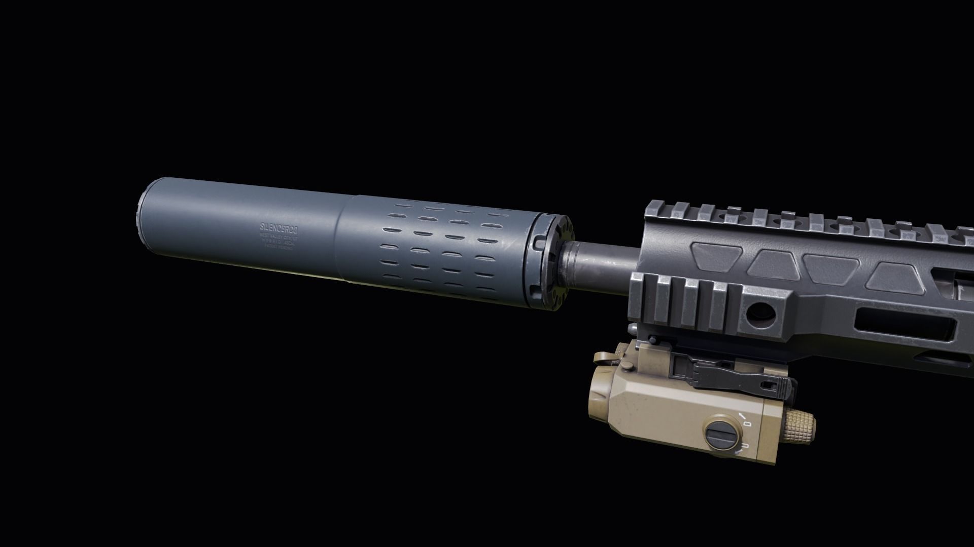 3D model Custom Colt M4A1 assault rifle VR / AR / low-poly | CGTrader