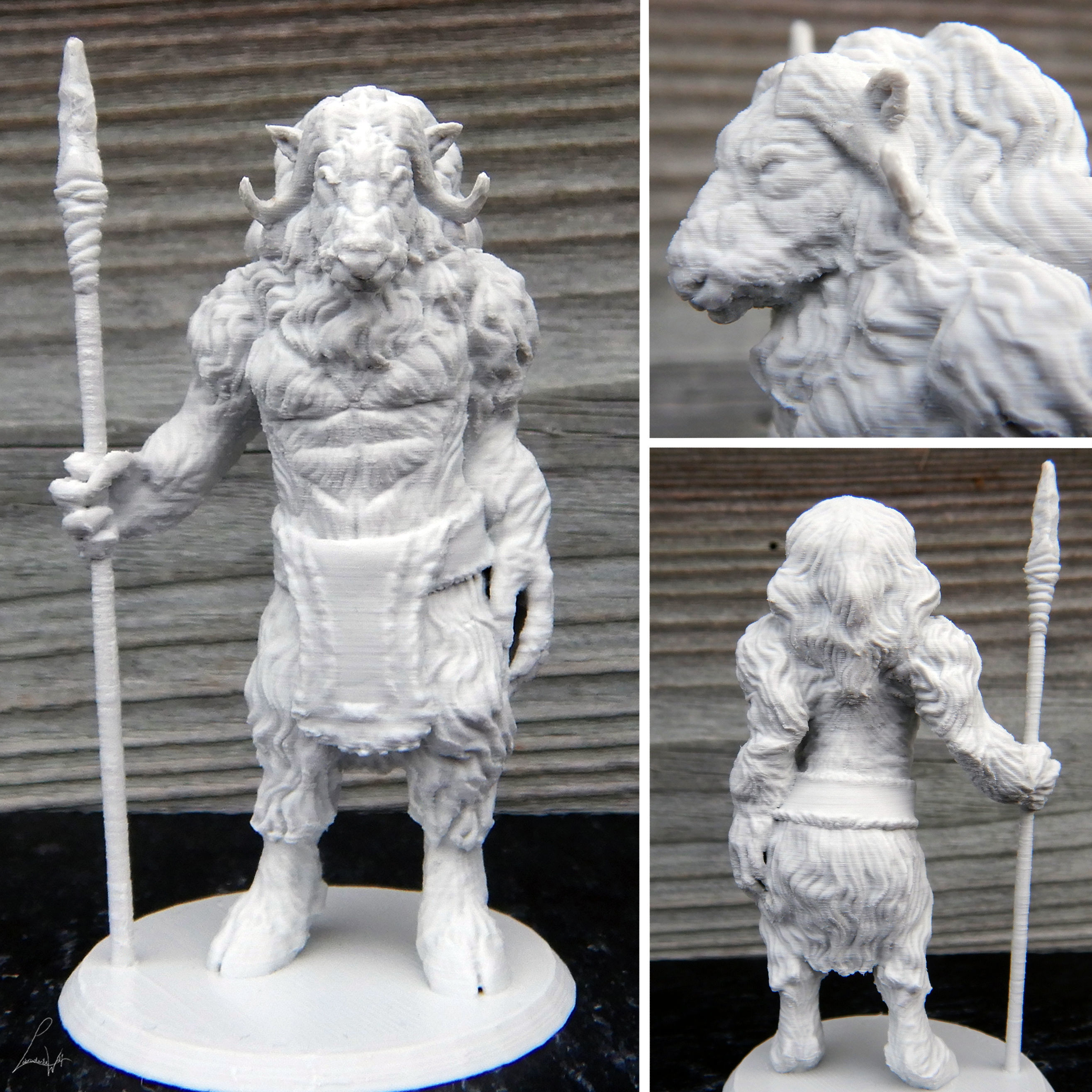 Musk Ox Minotaur 3d Model 3d Printable Cgtrader