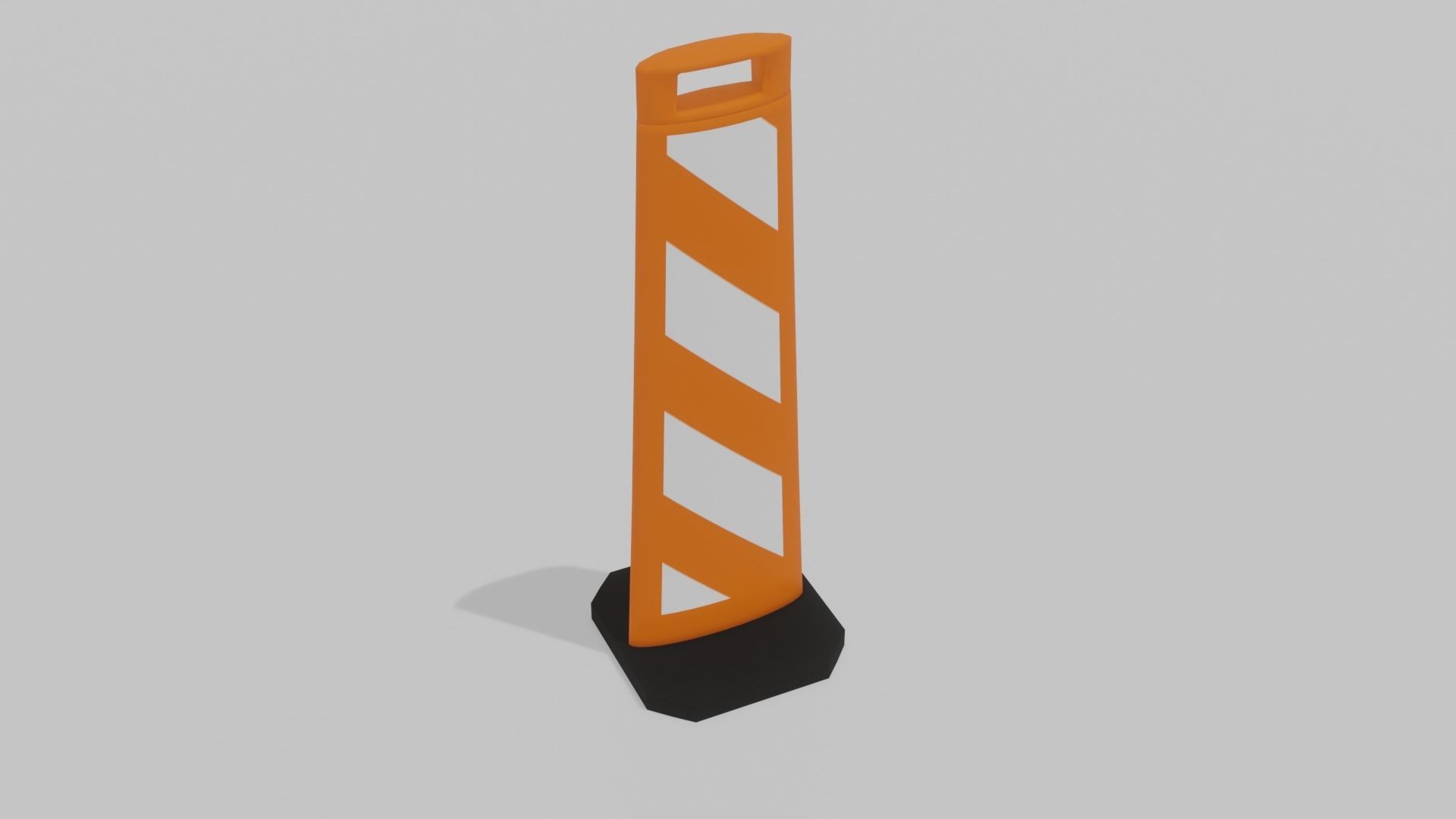 3D model Vertical Traffic Cone Panel VR / AR / low-poly | CGTrader