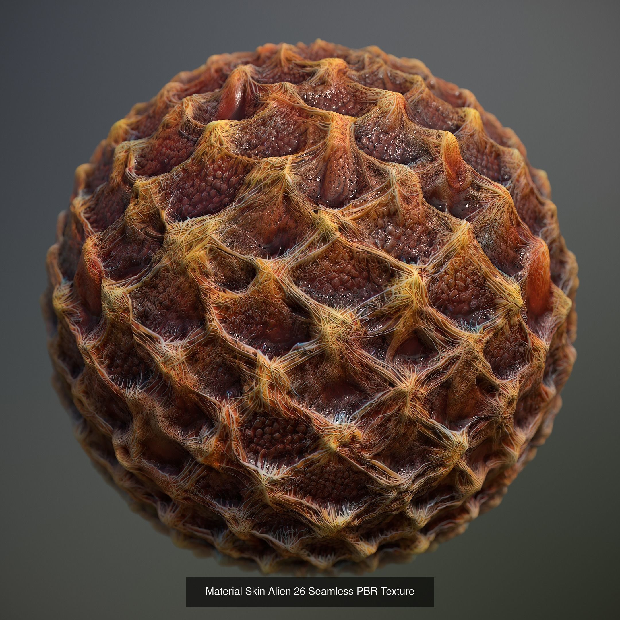 30 Materials Skin Alien Seamless PBR Bundle 1 3D Model Collection | CGTrader