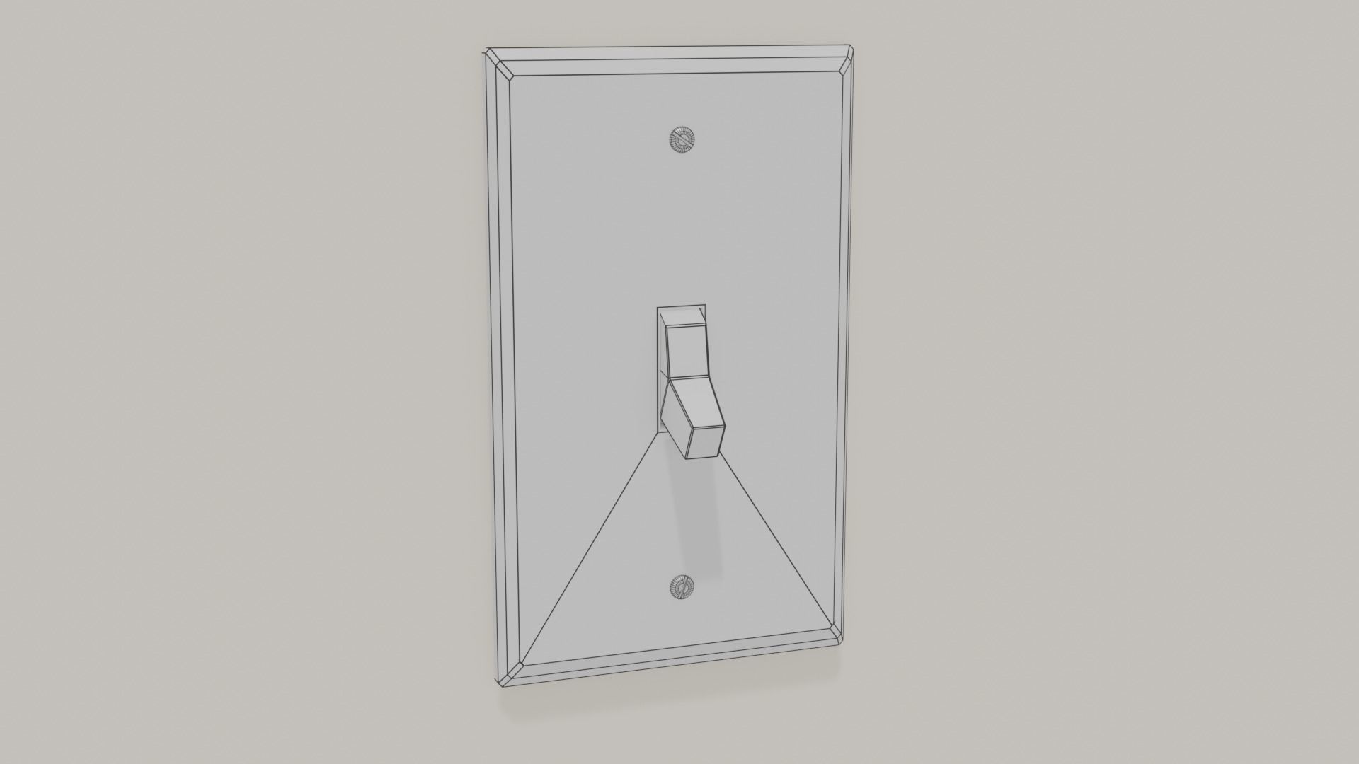 3D model Light Switch Single VR / AR / low-poly | CGTrader