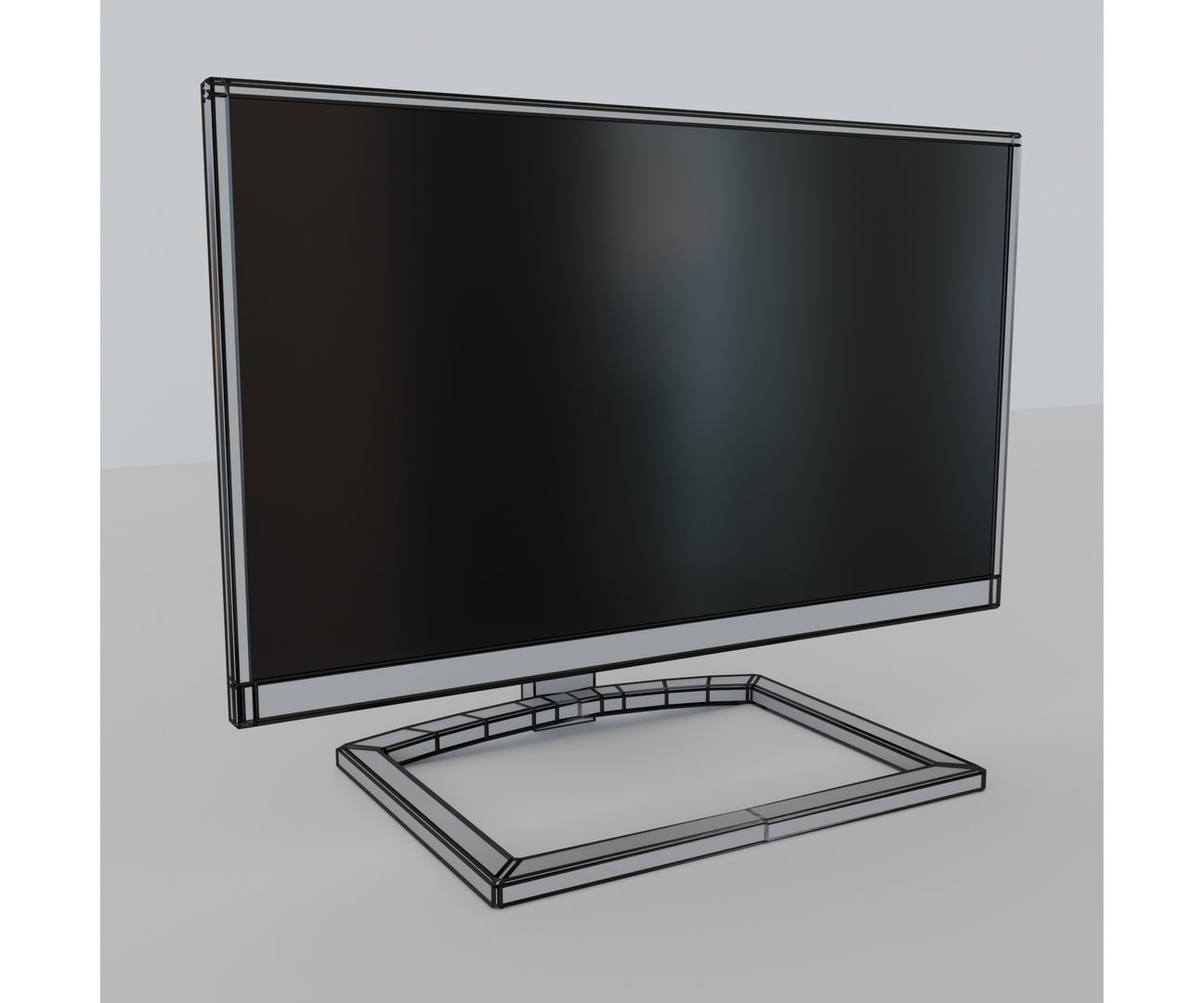 3D model LCD Desktop Monitor VR / AR / low-poly | CGTrader