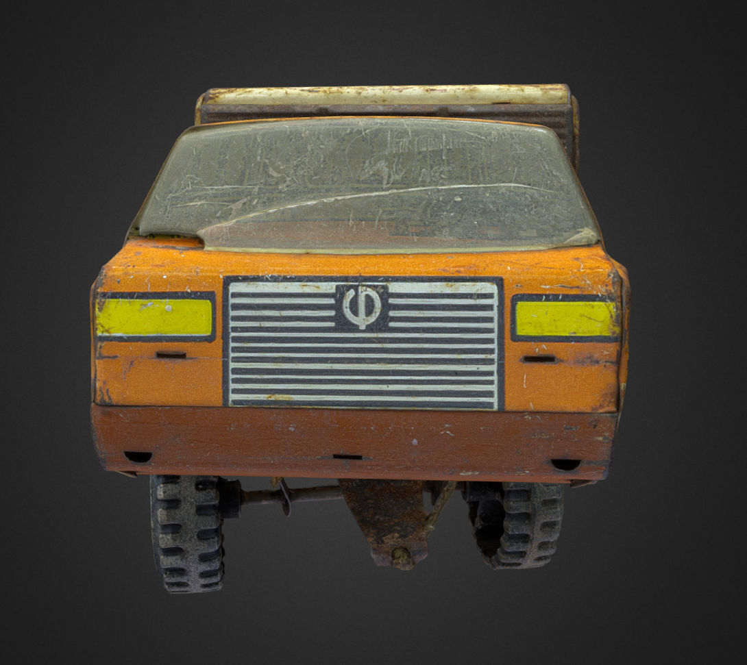 Old USSR Soviet Metal Toy Car URAL BREAD 3D model | CGTrader