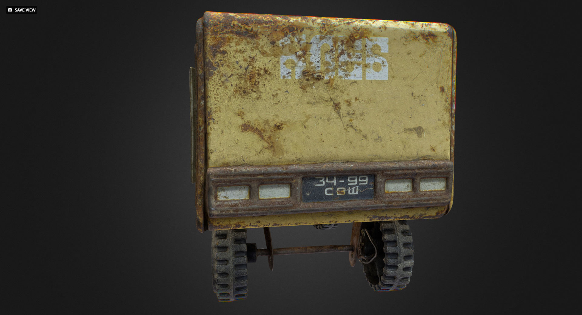 Old USSR Soviet Metal Toy Car URAL BREAD 3D model | CGTrader