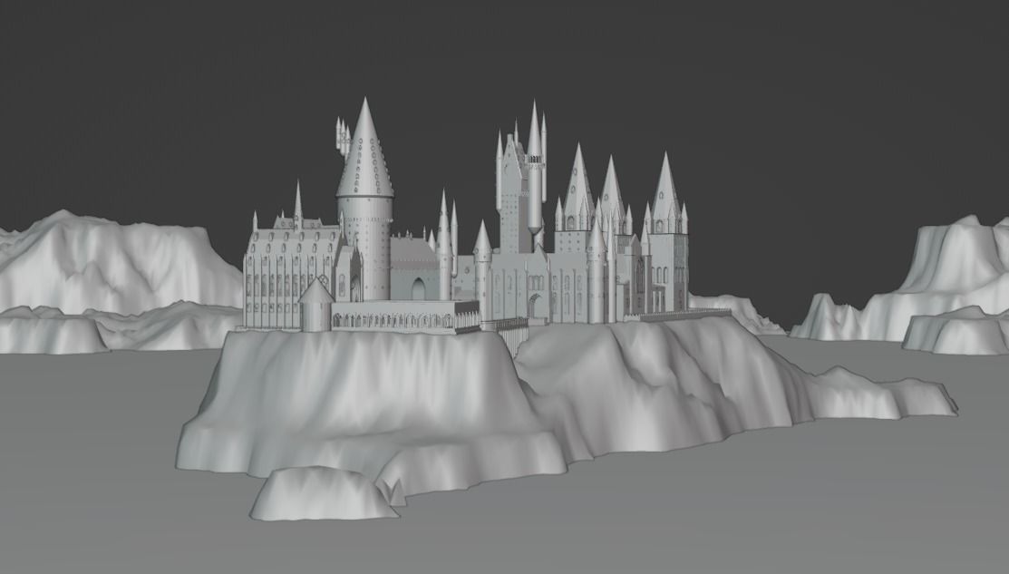 Hogwarts castle 3D model | CGTrader