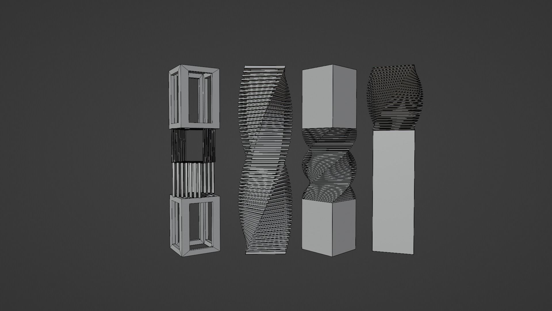 3D model Abstract Geometric Tower 3D model VR / AR / low-poly | CGTrader