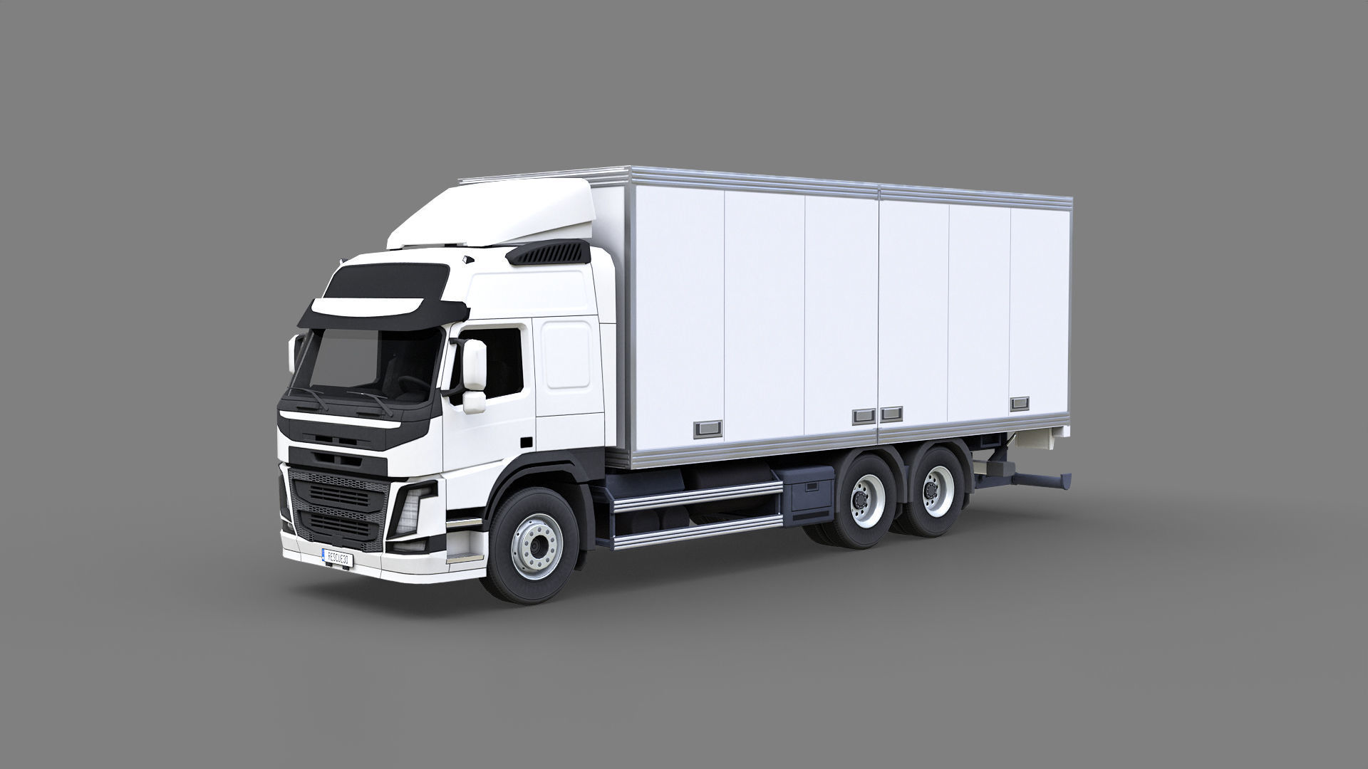 3D model Medium Size Box Truck VR / AR / low-poly | CGTrader