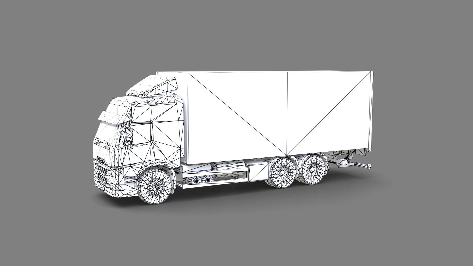 3D model Medium Size Box Truck VR / AR / low-poly | CGTrader