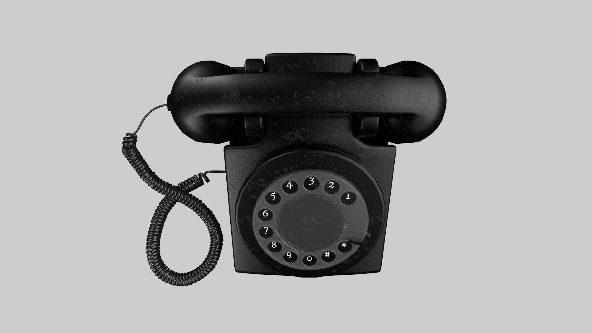 3D model retro cable landline VR / AR / low-poly | CGTrader