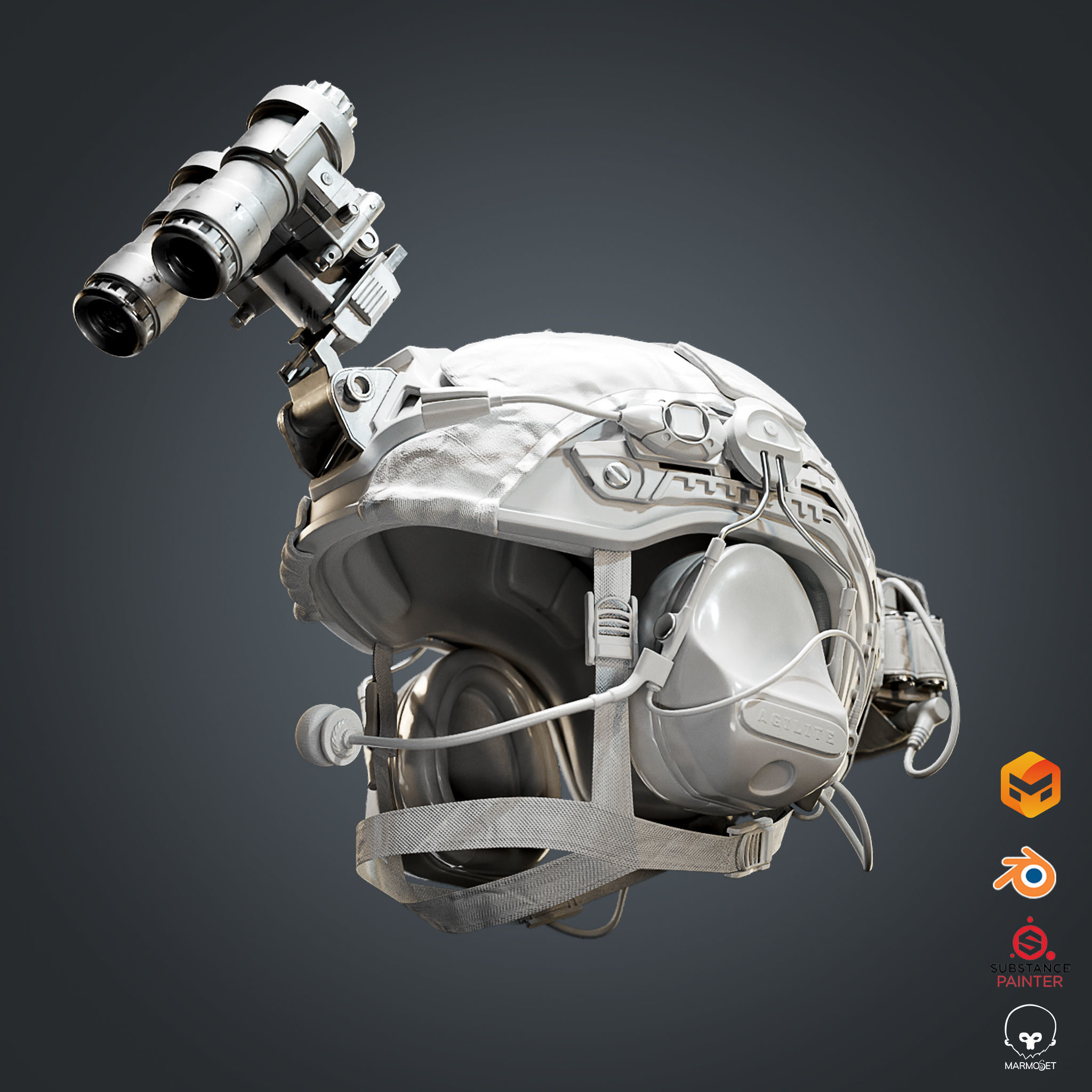 Military Ops-Core Helmet 3D model | CGTrader