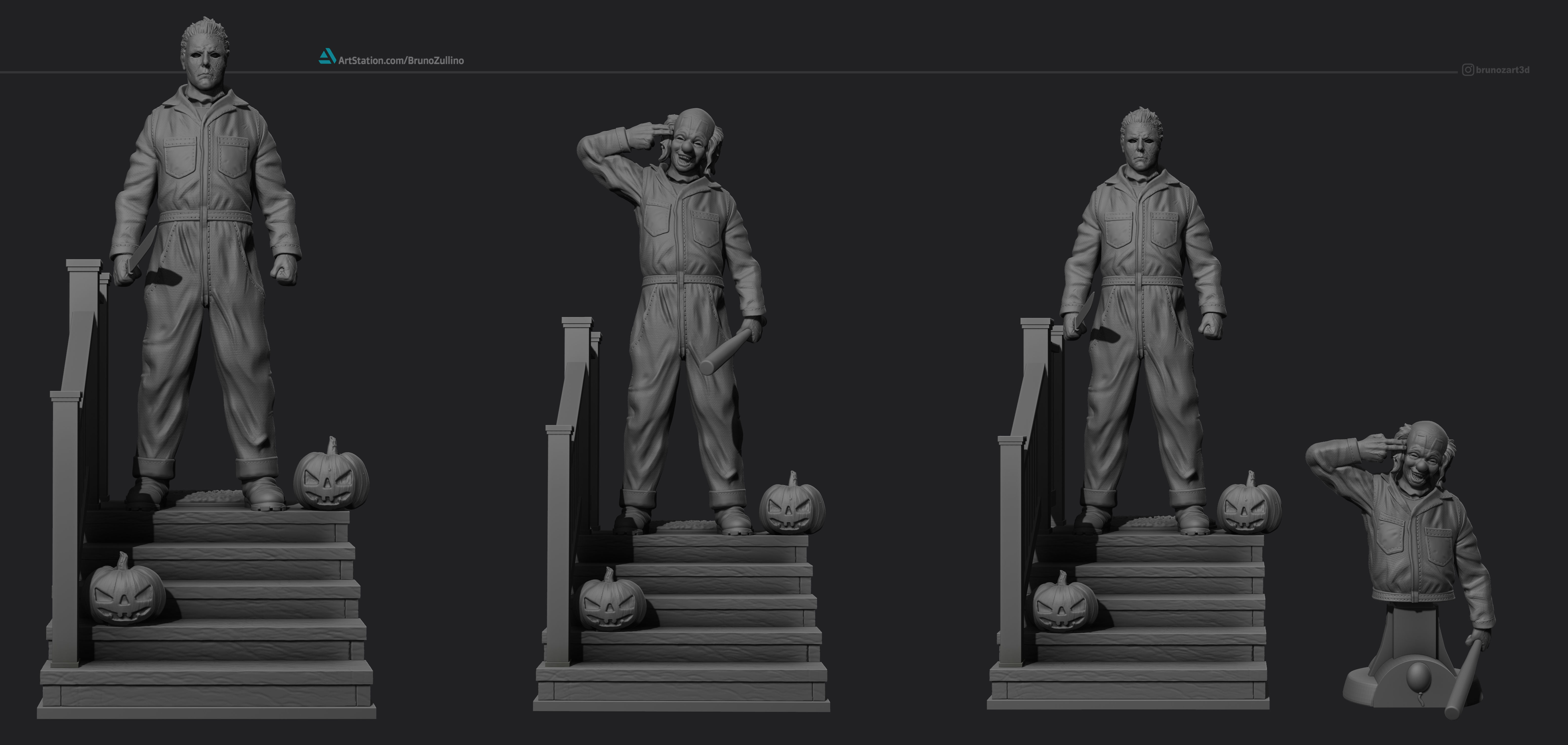 Michael Myers Halloween 3D model 3D printable | CGTrader