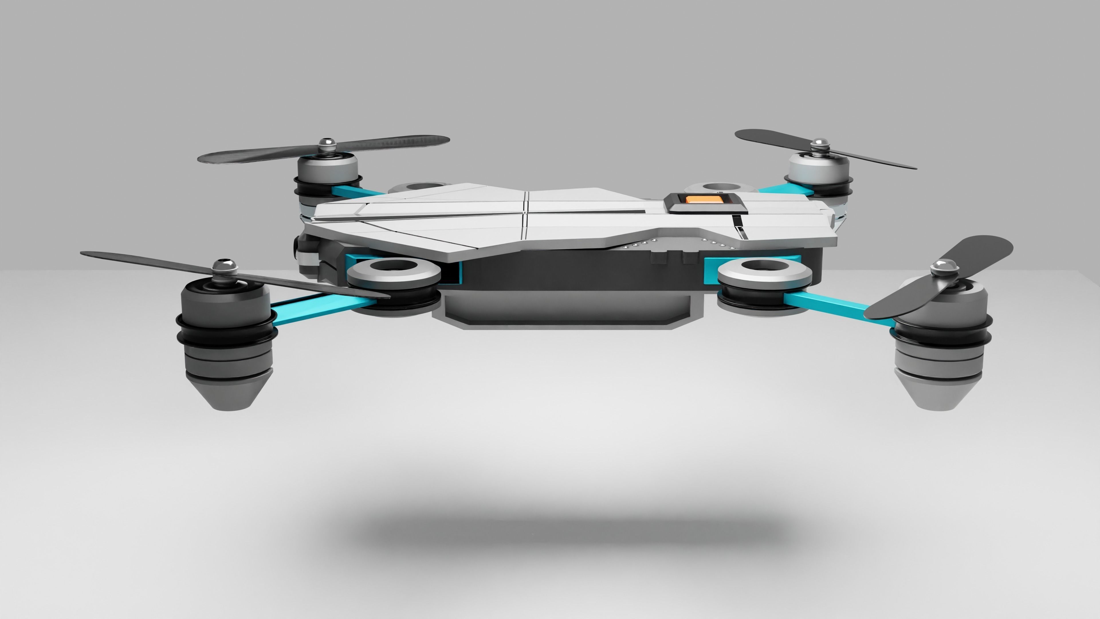 Drone Quadrocopter 3D model | CGTrader