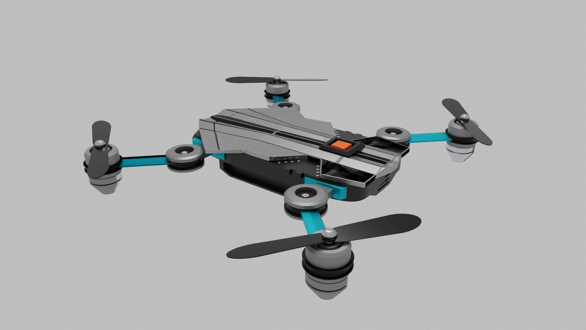 Drone Quadrocopter 3D model | CGTrader