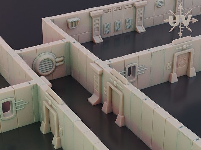 modular vault terrain 3D model 3D printable | CGTrader
