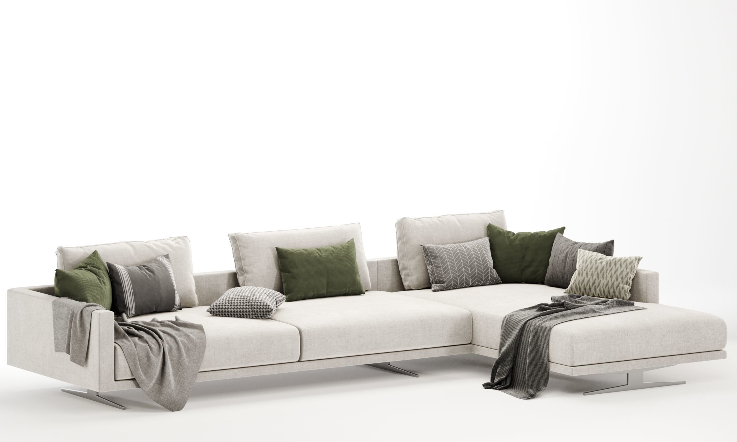campiello sectional sofa by flexform 3D model | CGTrader
