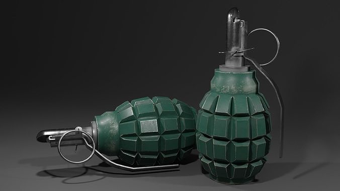 3D model F-1 Grenade VR / AR / low-poly | CGTrader