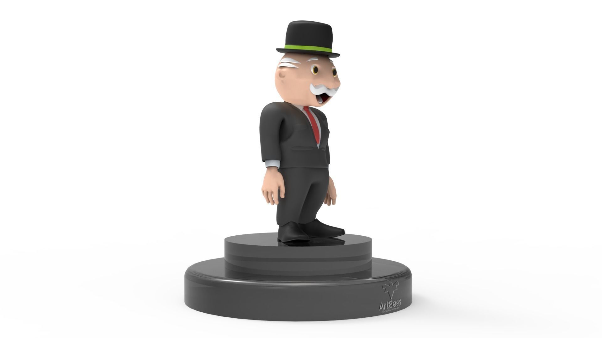 3D model Mr Monopoly character VR / AR / low-poly | CGTrader