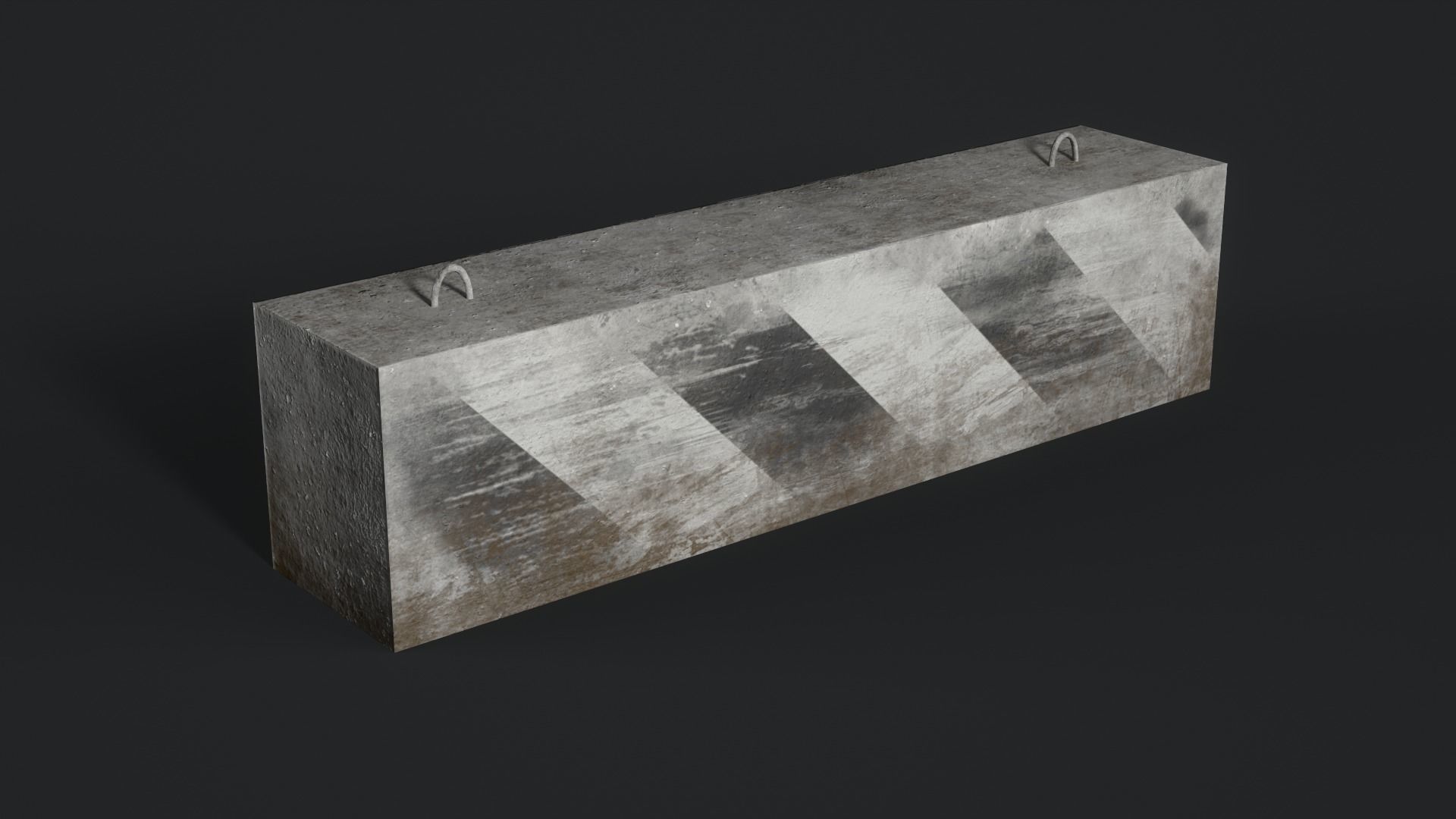 Roadblocks concrete barriers free VR / AR / low-poly 3D model | CGTrader