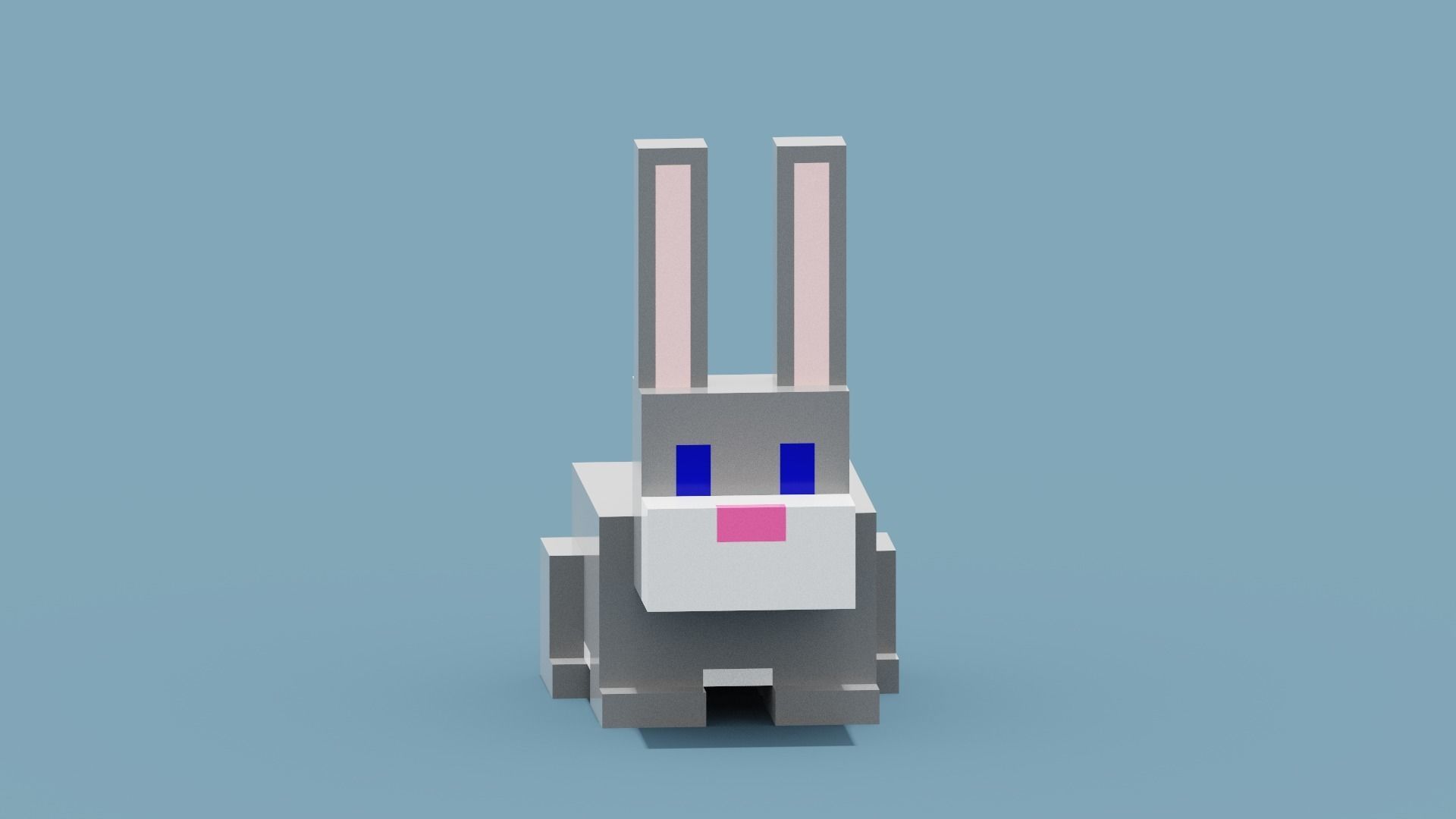 3D model Voxel Rabbit VR / AR / low-poly | CGTrader