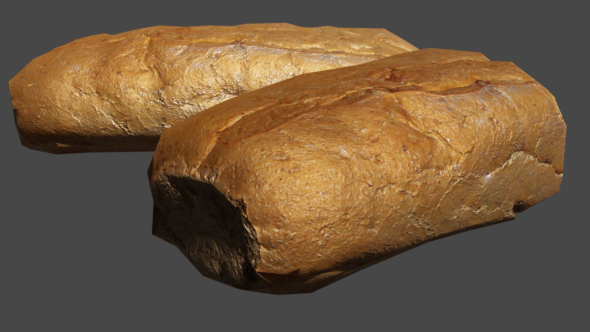 3D model Walnut Bread Low-poly 3D model VR / AR / low-poly | CGTrader