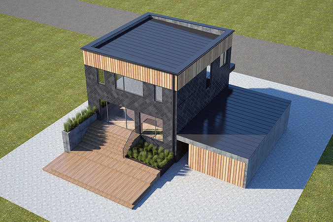 Modern house 3D model | CGTrader