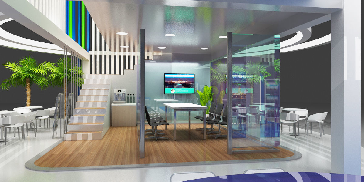 OIL COMPANY BOOTH EXHIBITION 3D model | CGTrader