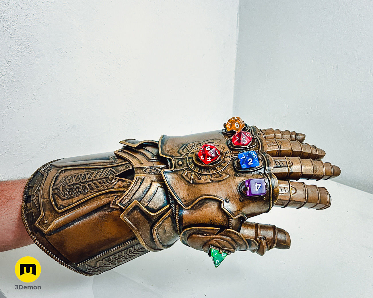 The Infinity Gauntlet - Wearable DnD Dice Holder 3D model 3D printable ...
