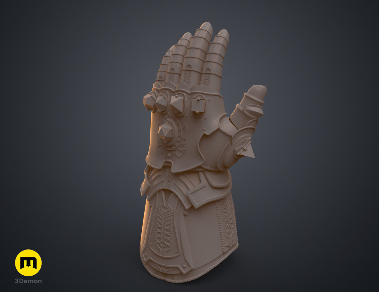 The Infinity Gauntlet - Wearable DnD Dice Holder 3D model 3D printable ...