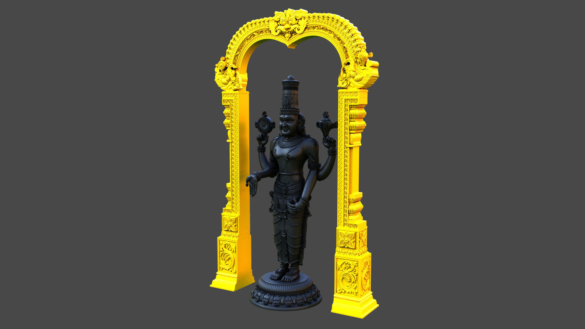 Tirupati Venkateswara Balaji 3d Model Cgtrader