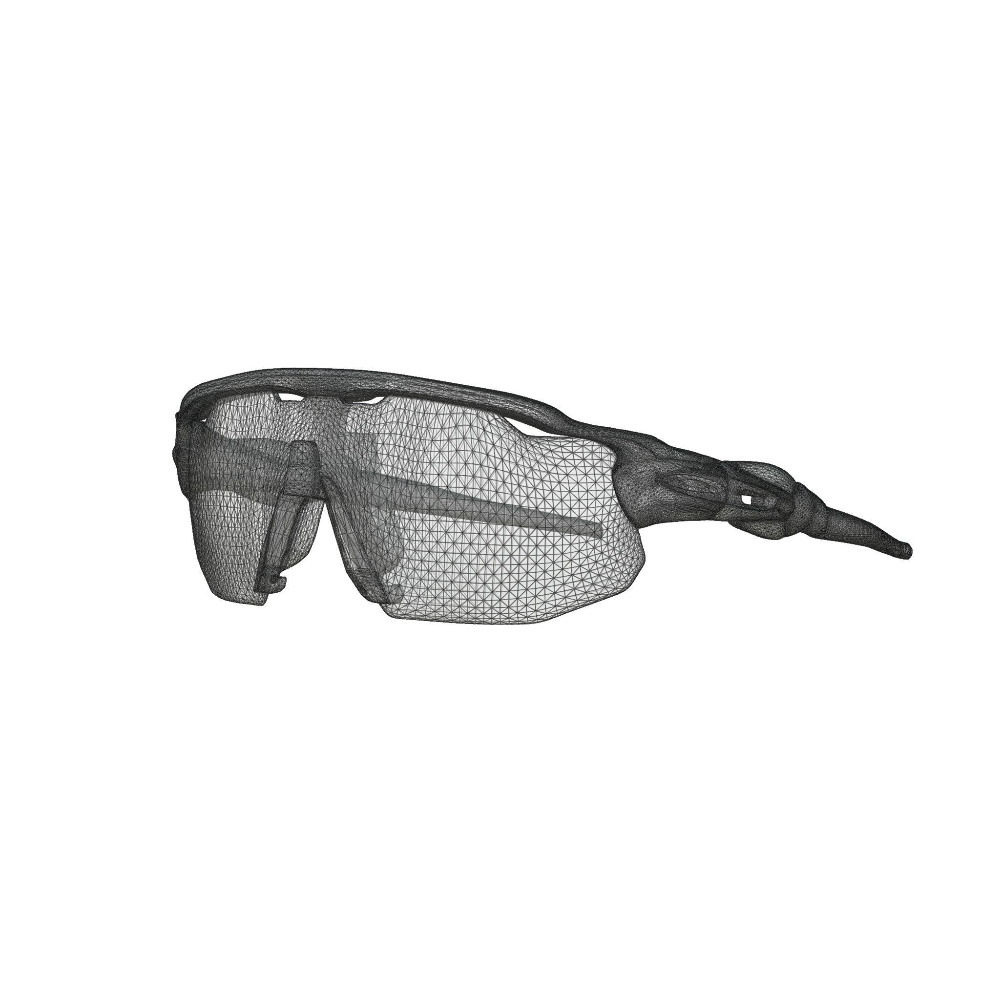 3D model Oakley Radar Ev Advancer Prizm Road Black Sport glasses VR ...