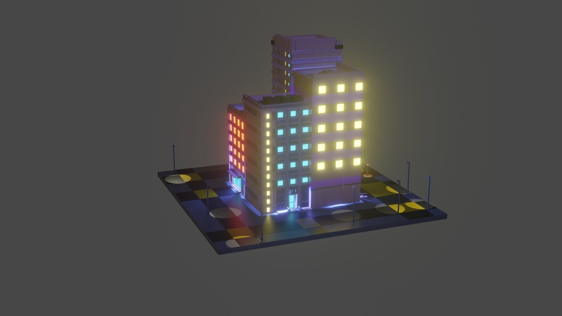 Hotel and motel for free free VR / AR / low-poly 3D model | CGTrader