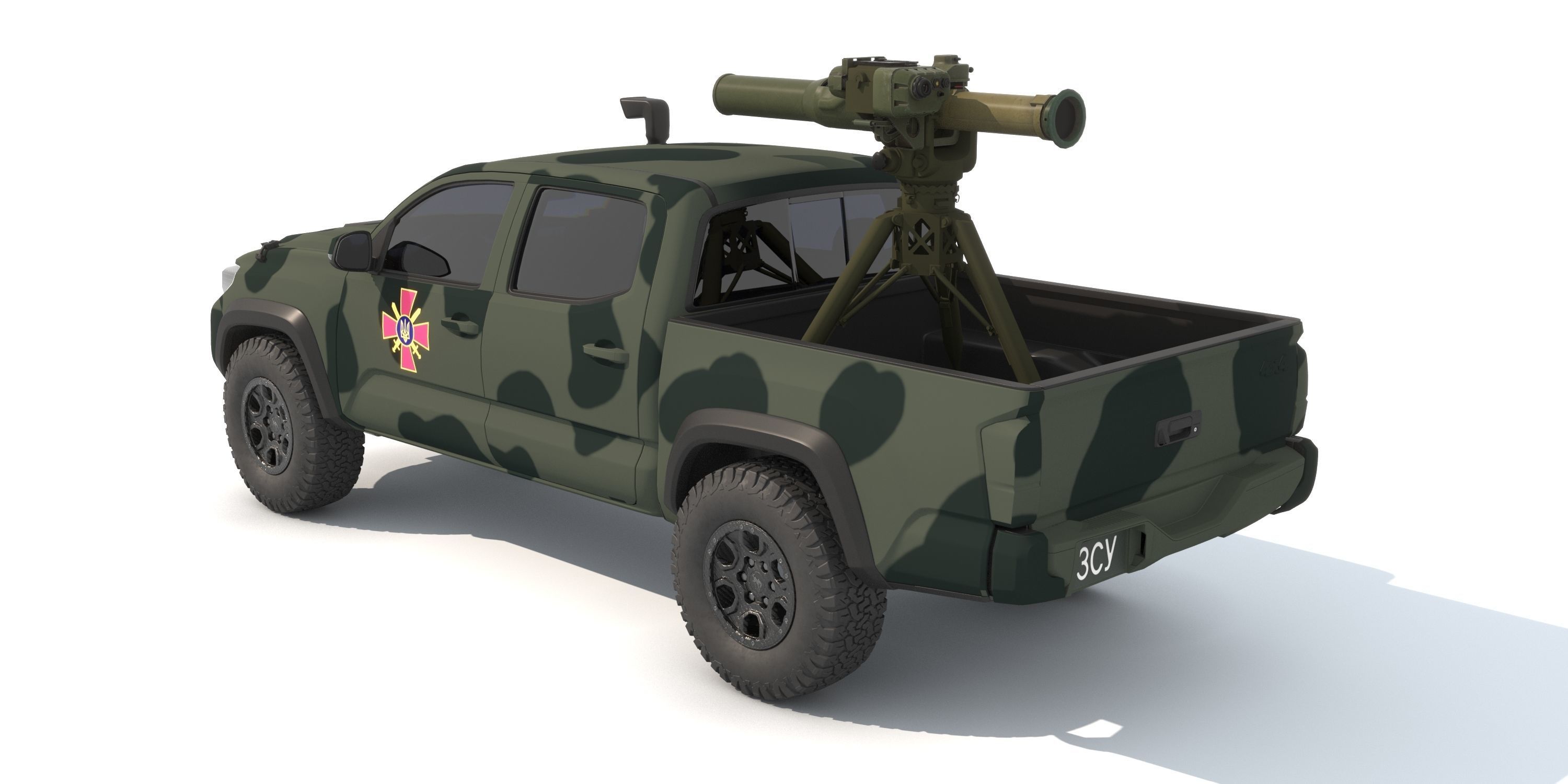 Ukrainian military vehicle with ATGM 3D model | CGTrader