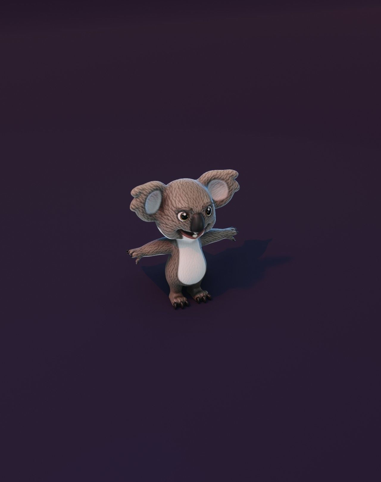 3D model Cartoon Koala Animated 3D Model VR / AR / low-poly rigged ...