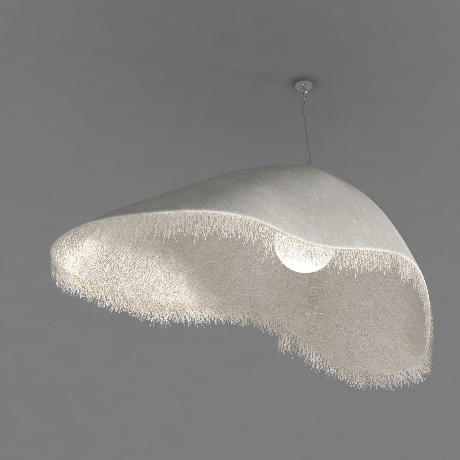 Karman fiberglass pendant lamp moby dick 3D model | CGTrader