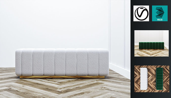 Pouf 03 free 3D model | CGTrader