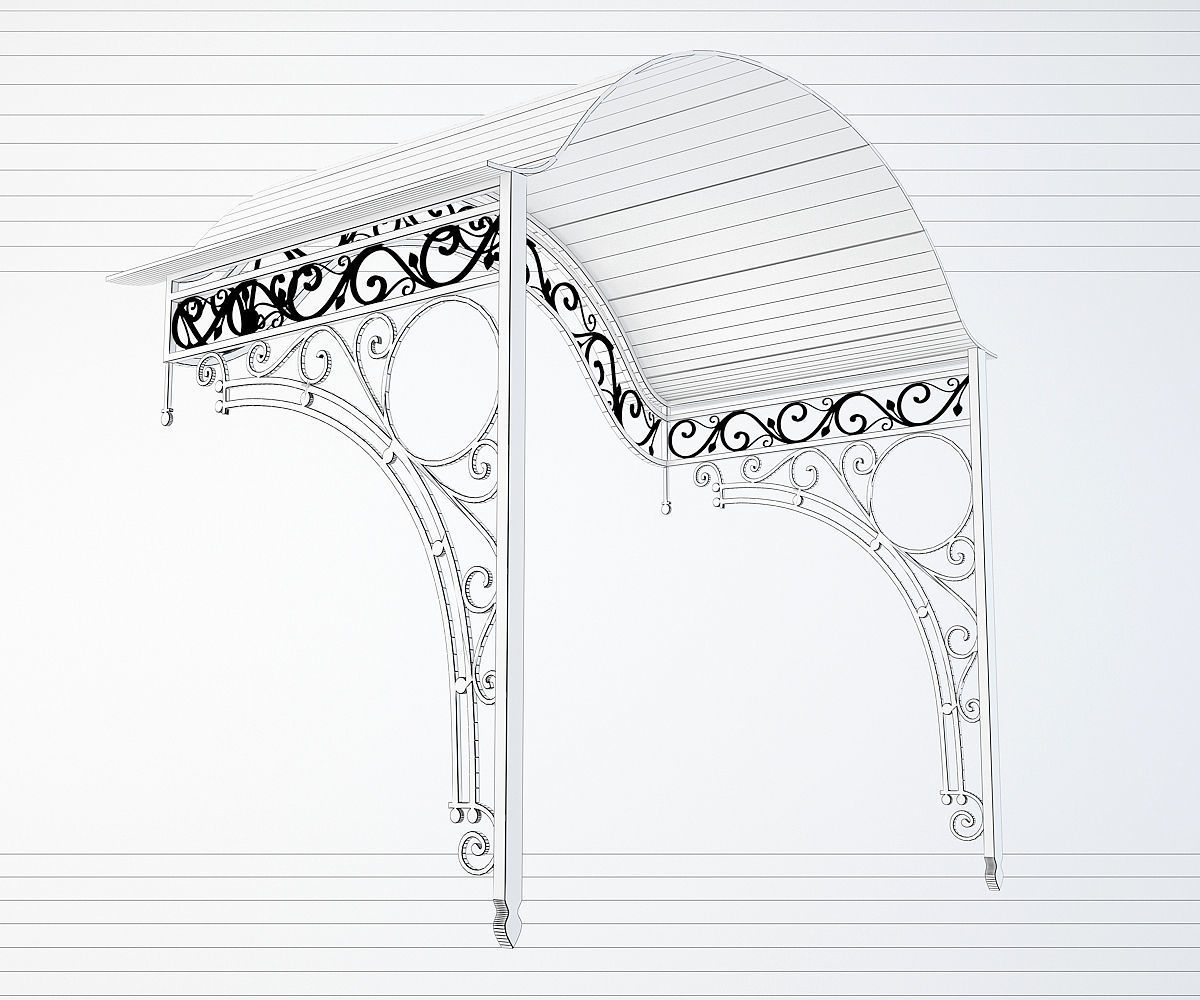 Iron Canopy 3D model | CGTrader