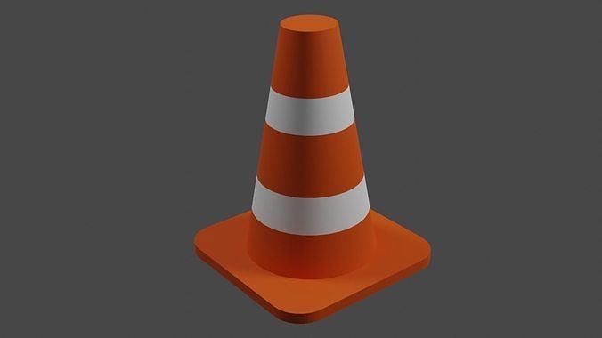 Safety Cone Road 3D model | CGTrader