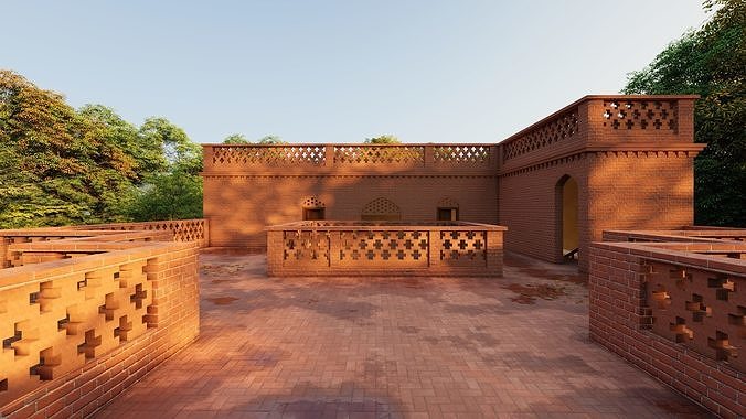 Punjab traditional haveli house 3D model | CGTrader
