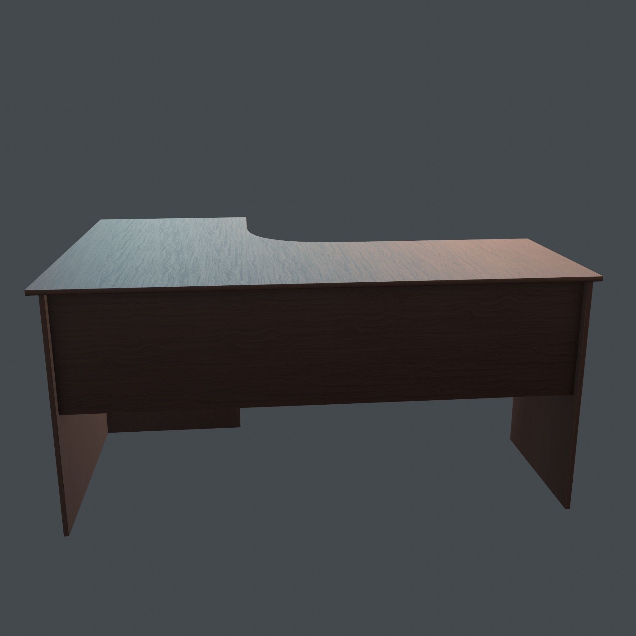 3D model Wooden desk VR / AR / low-poly | CGTrader