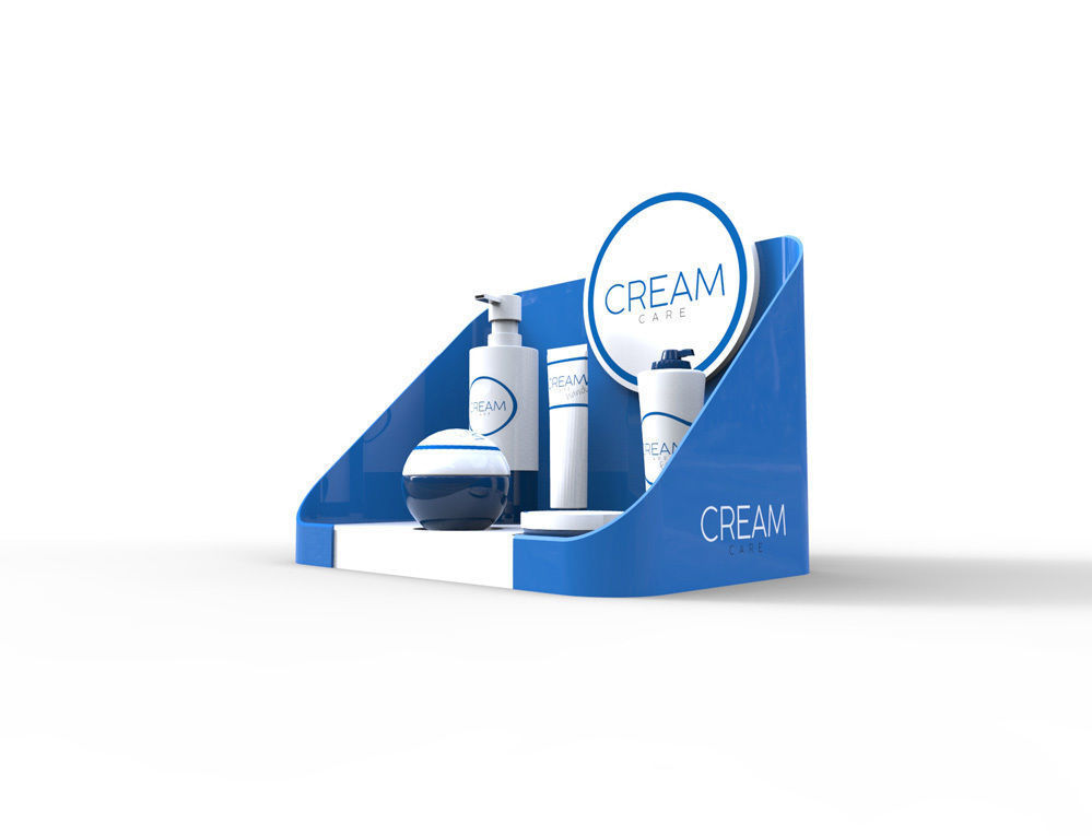 Display POS for set of various package of cream and balm 3D model ...