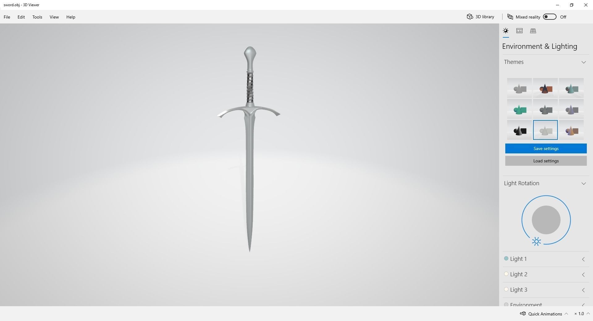 sword 3D model | CGTrader